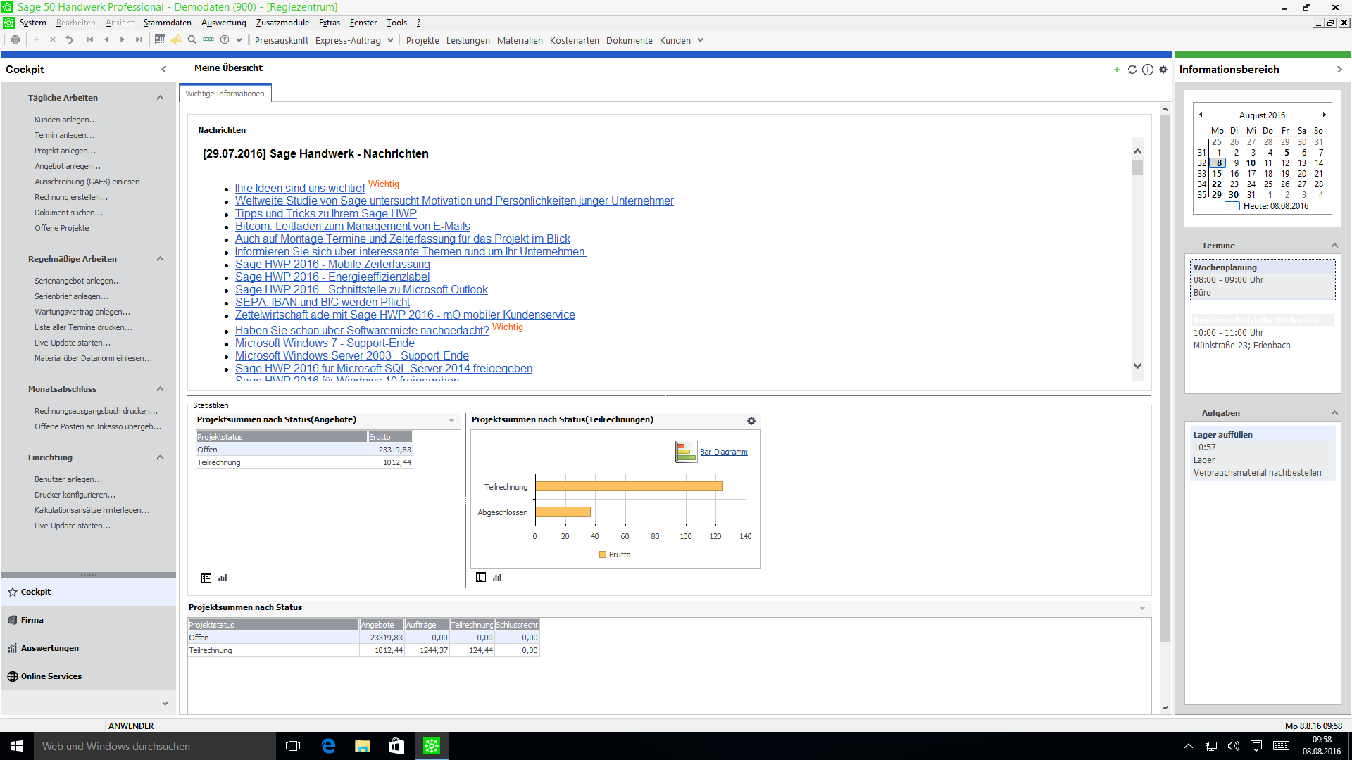 Sage 50 Handwerk Basic - Software für das Handwerk